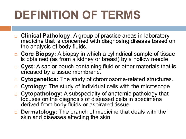 UNIT 1st INTRODUCTION OF PATHOLOGY FOR NURSES | PPTX | Biological ...