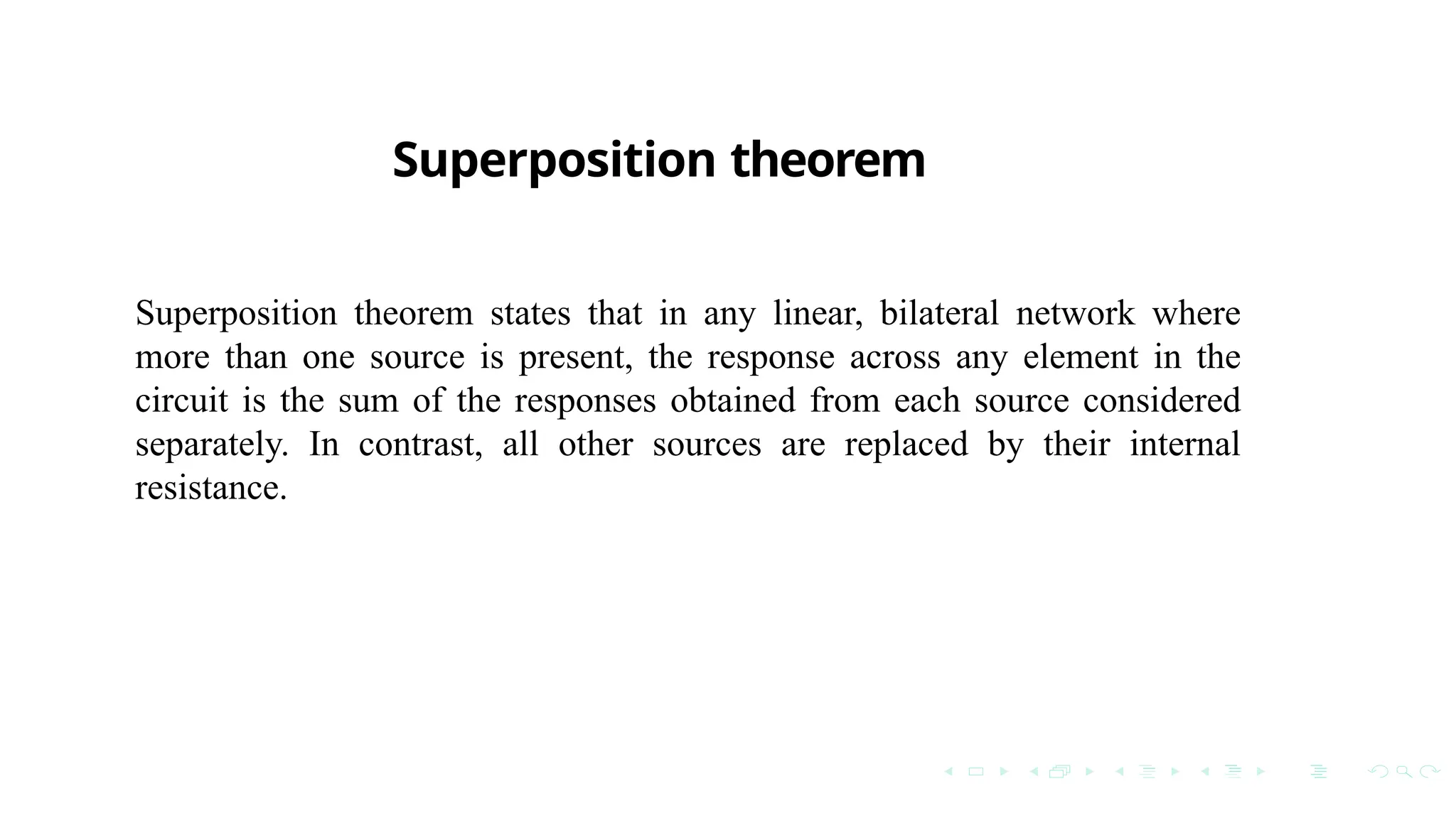 Unit 1_ Superposition Theorem electrical | PPT