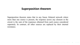 Unit 1_ Superposition Theorem electrical | PPT