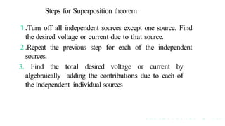 Unit 1_ Superposition Theorem electrical | PPT