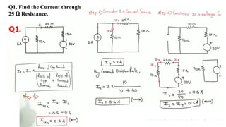 Unit 1_ Superposition Theorem electrical | PPTX