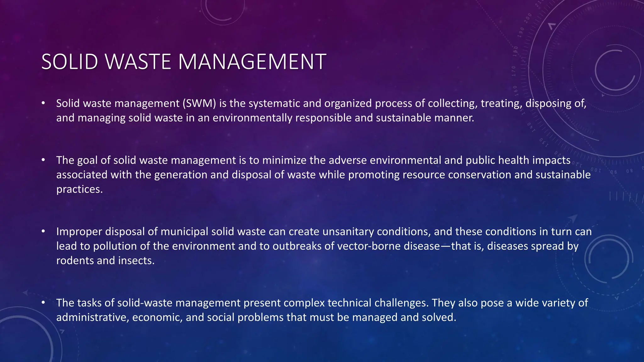 introduction to solid waste management notes | PPTX