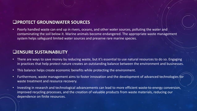 introduction to solid waste management notes | PPTX | Environmental ...