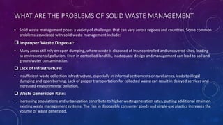 introduction to solid waste management notes | PPTX