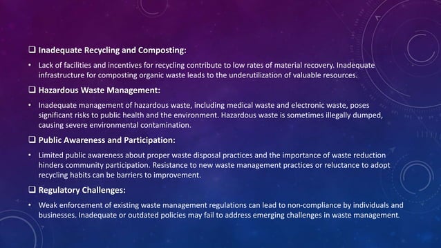 introduction to solid waste management notes | PPTX | Environmental ...