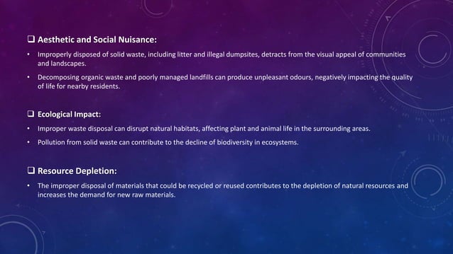 introduction to solid waste management notes | PPTX | Environmental ...