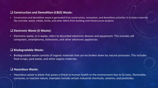 introduction to solid waste management notes | PPTX