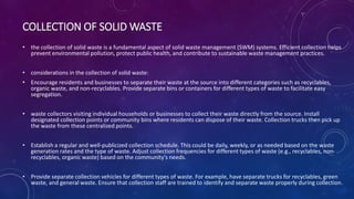 collection storage and transportation of solid waste | PPTX