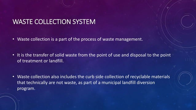 collection storage and transportation of solid waste | PPTX