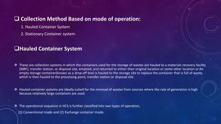 collection storage and transportation of solid waste | PPTX