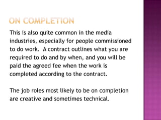 Types of jobs & contracts | PPTX