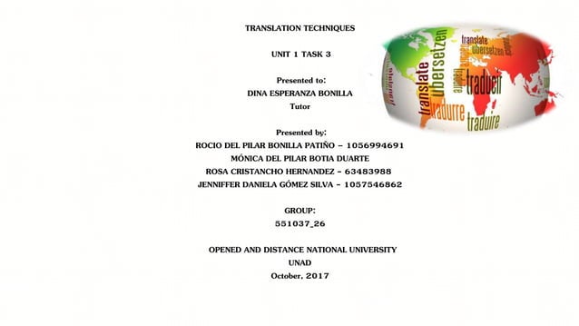 Unit 1 task 3 group 51037_26 | PPT