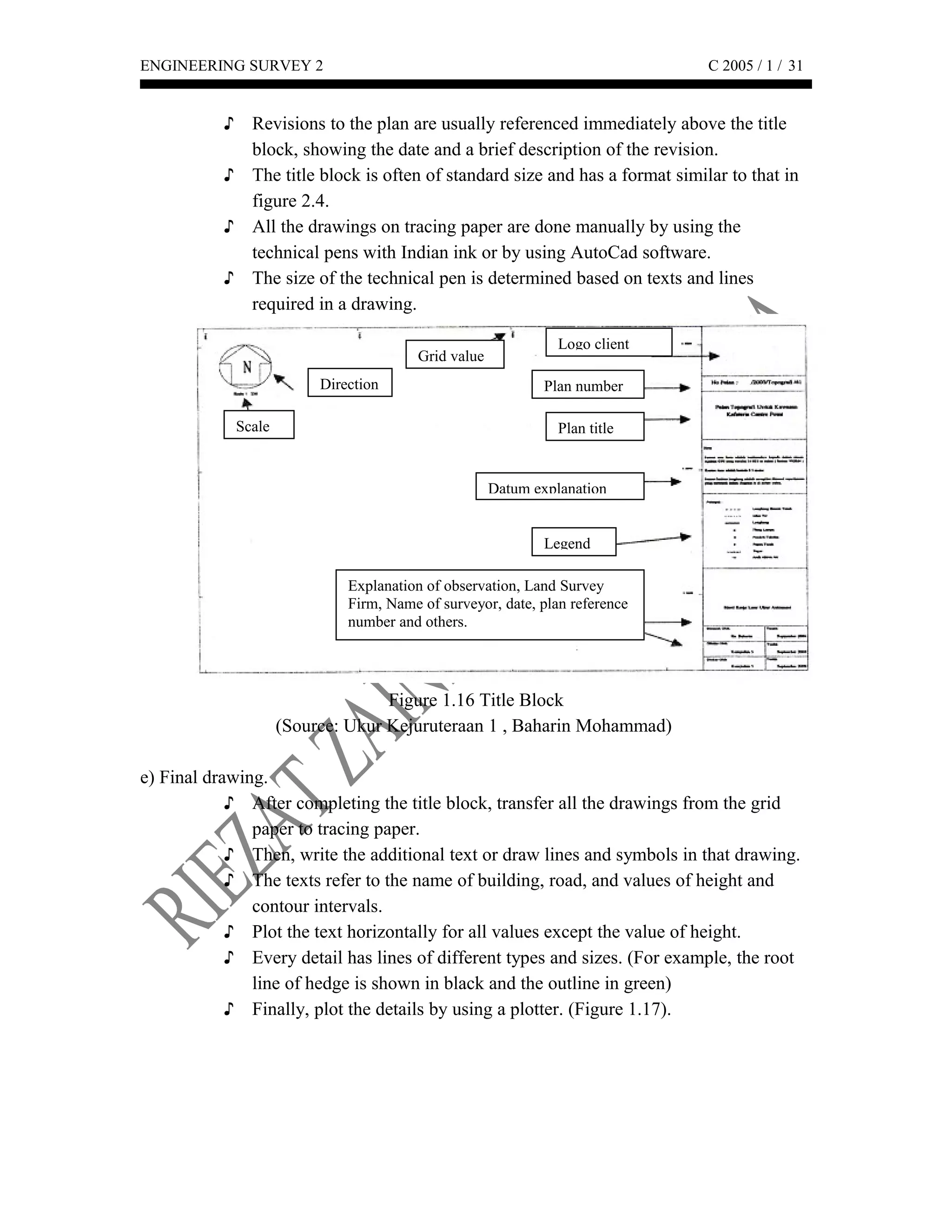 Tachymetry survey POLITEKNIK MELAKA | DOC
