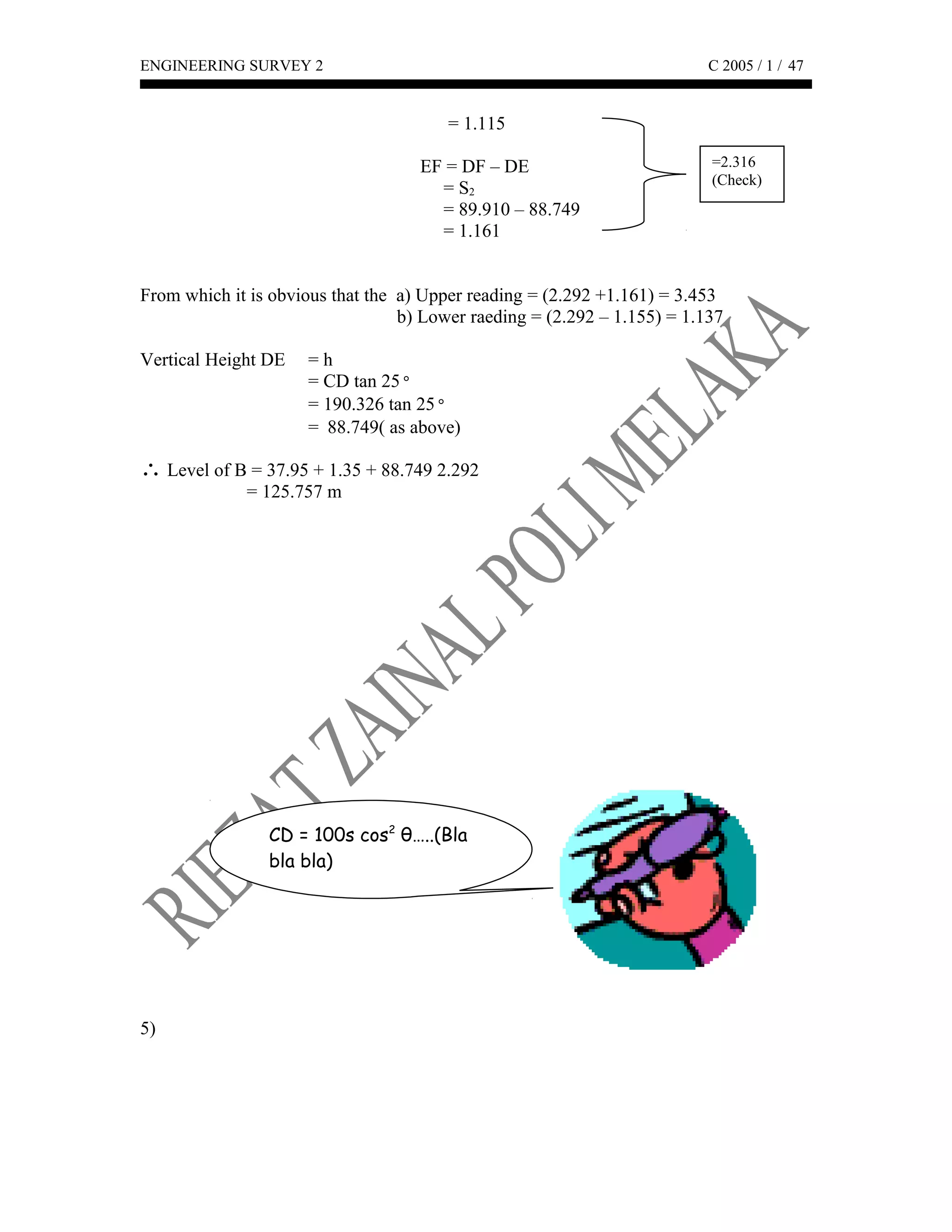 Tachymetry survey POLITEKNIK MELAKA | DOC