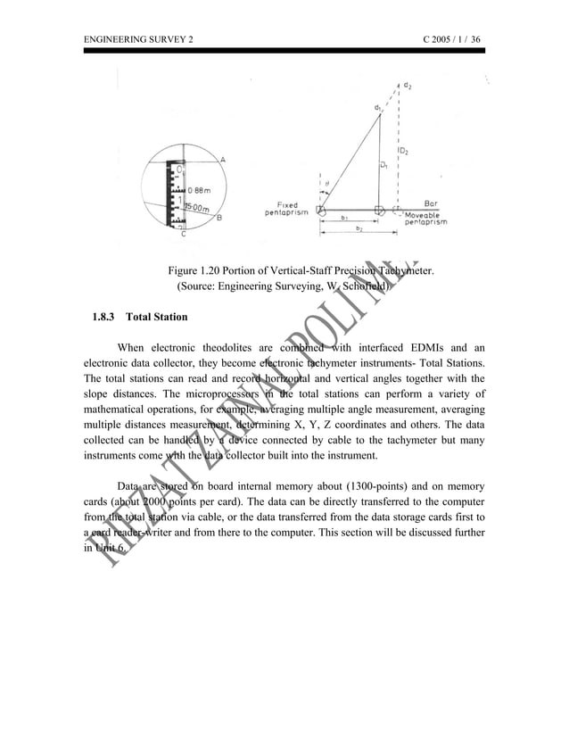 Tachymetry survey POLITEKNIK MELAKA | PDF