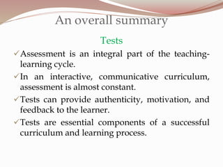 Unit1(testing, assessing, and teaching) | PPTX