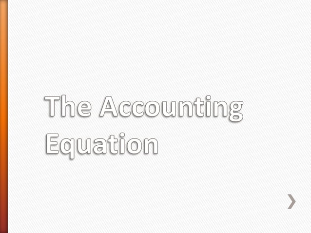 Unit 1 The Accounting Equation Ppt Free Download