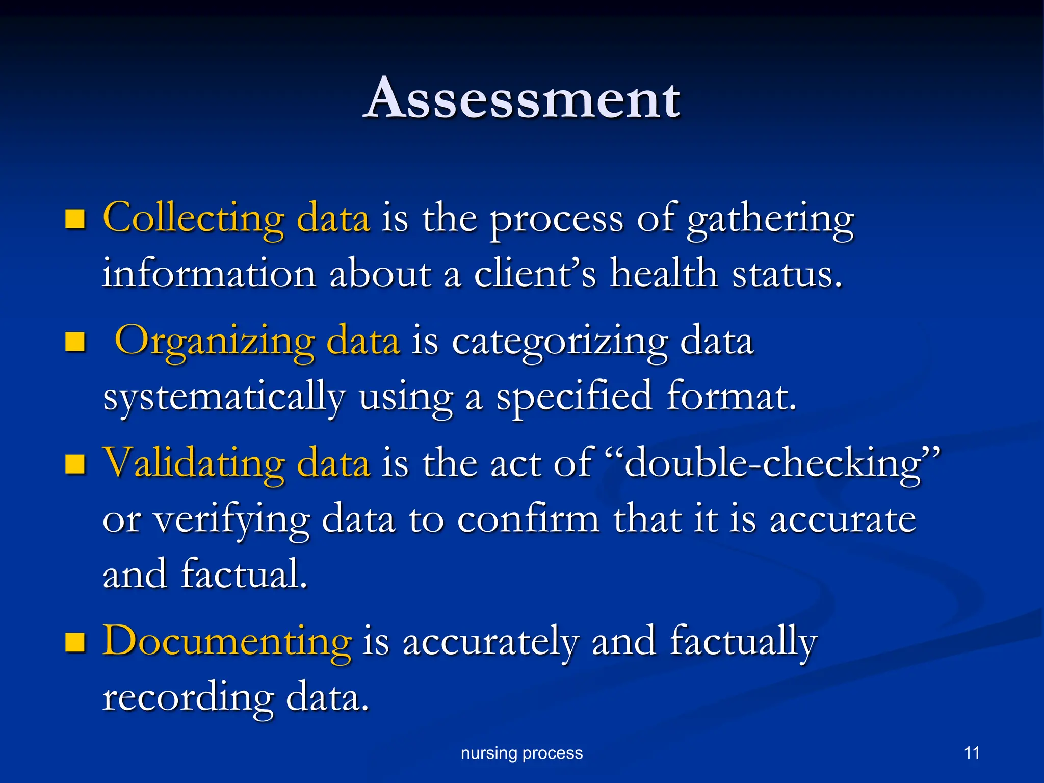 Unit 1 The Nursing Process. presentation | PPT