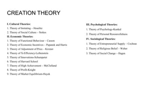 Unit 1: Theories and models of Innovation and Entrepreneurship with ...