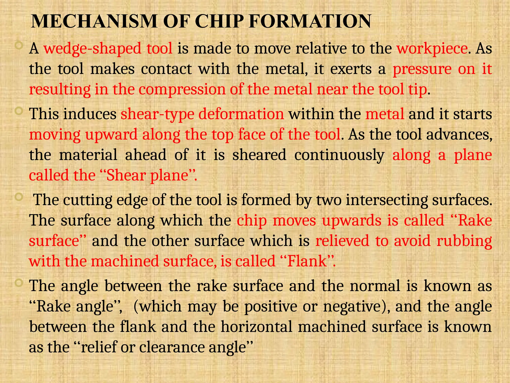 Theory Of Metal Cutting Geometry Of Single Point Cutting Tool Orthogonal And Oblique Cutting