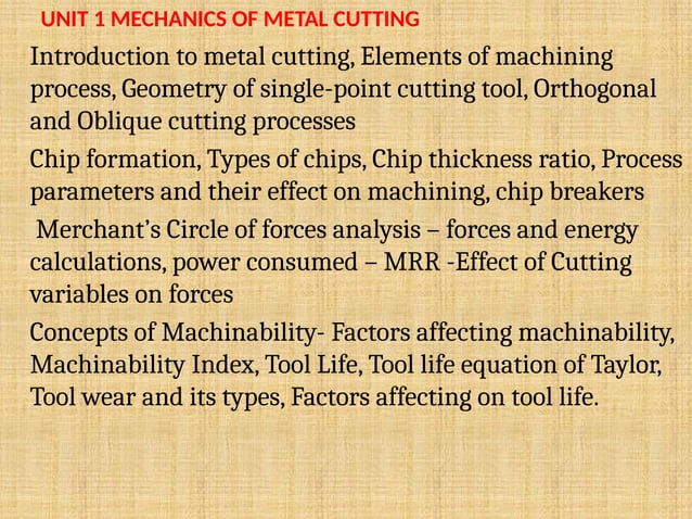 Theory of Metal Cutting Geometry of single-point cutting tool ...