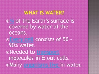 Unit 1 the role of water | PPTX