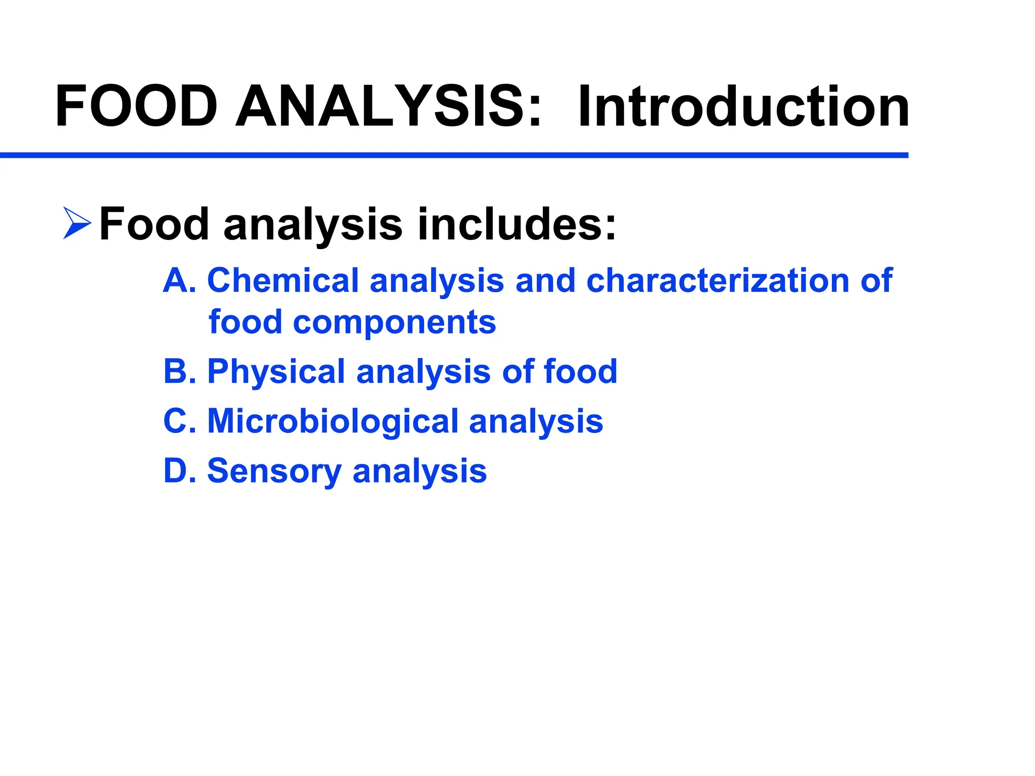 Food Analysis Introduction, Properties and characterization | PDF
