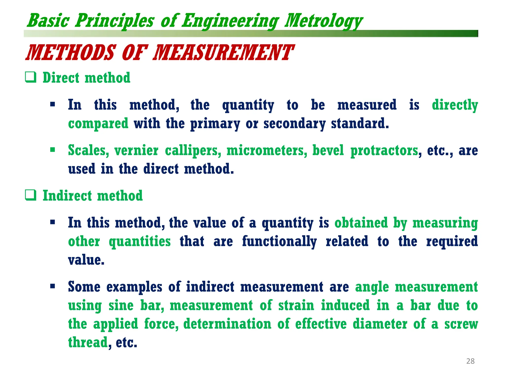 MECHANICAL MEASUEREMENT AND METROLOGY PART 1 | PDF | Physics | Science