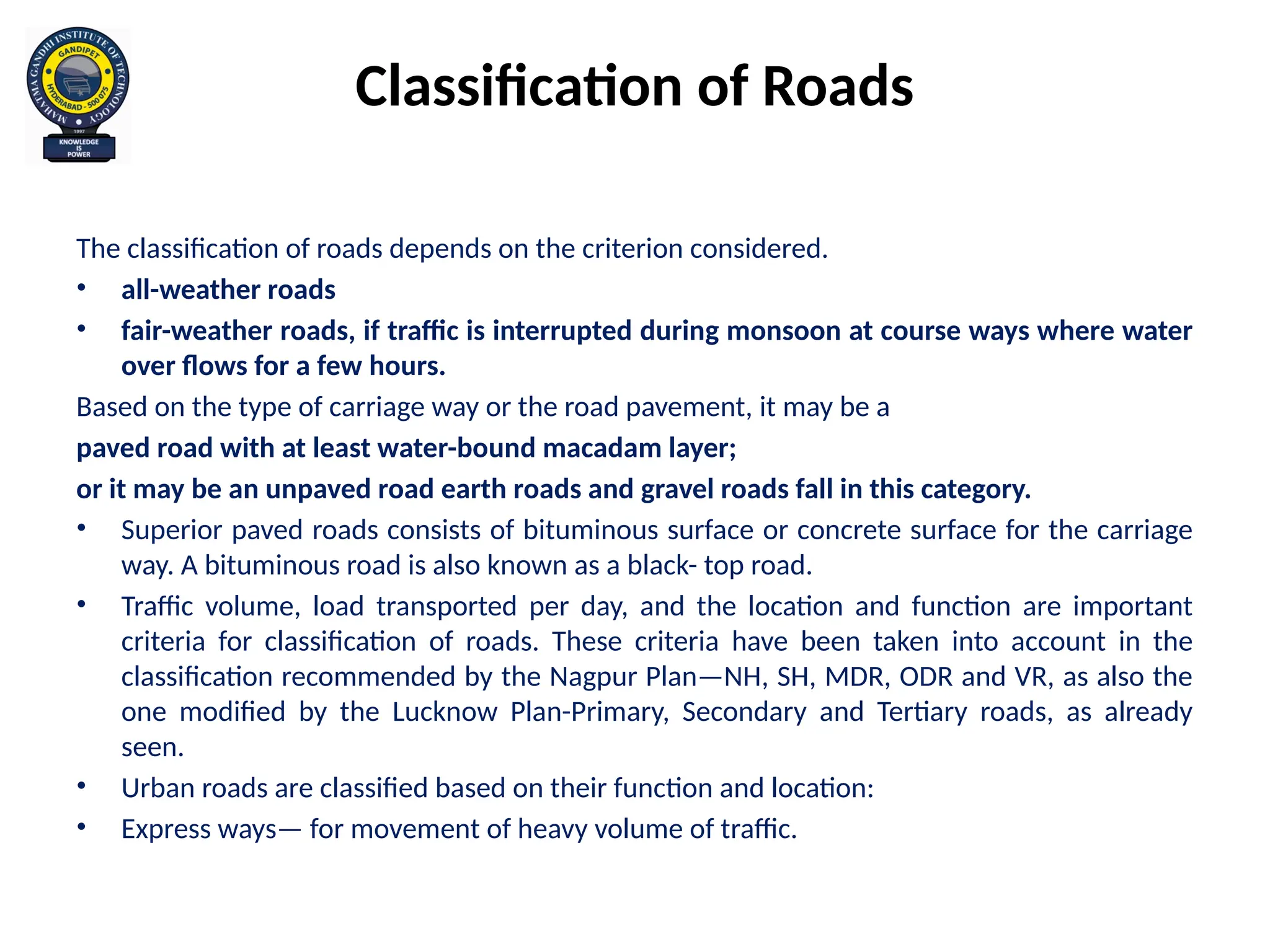 UNIT 1_Transportation Engineering PPT Dr. VVR.pptx