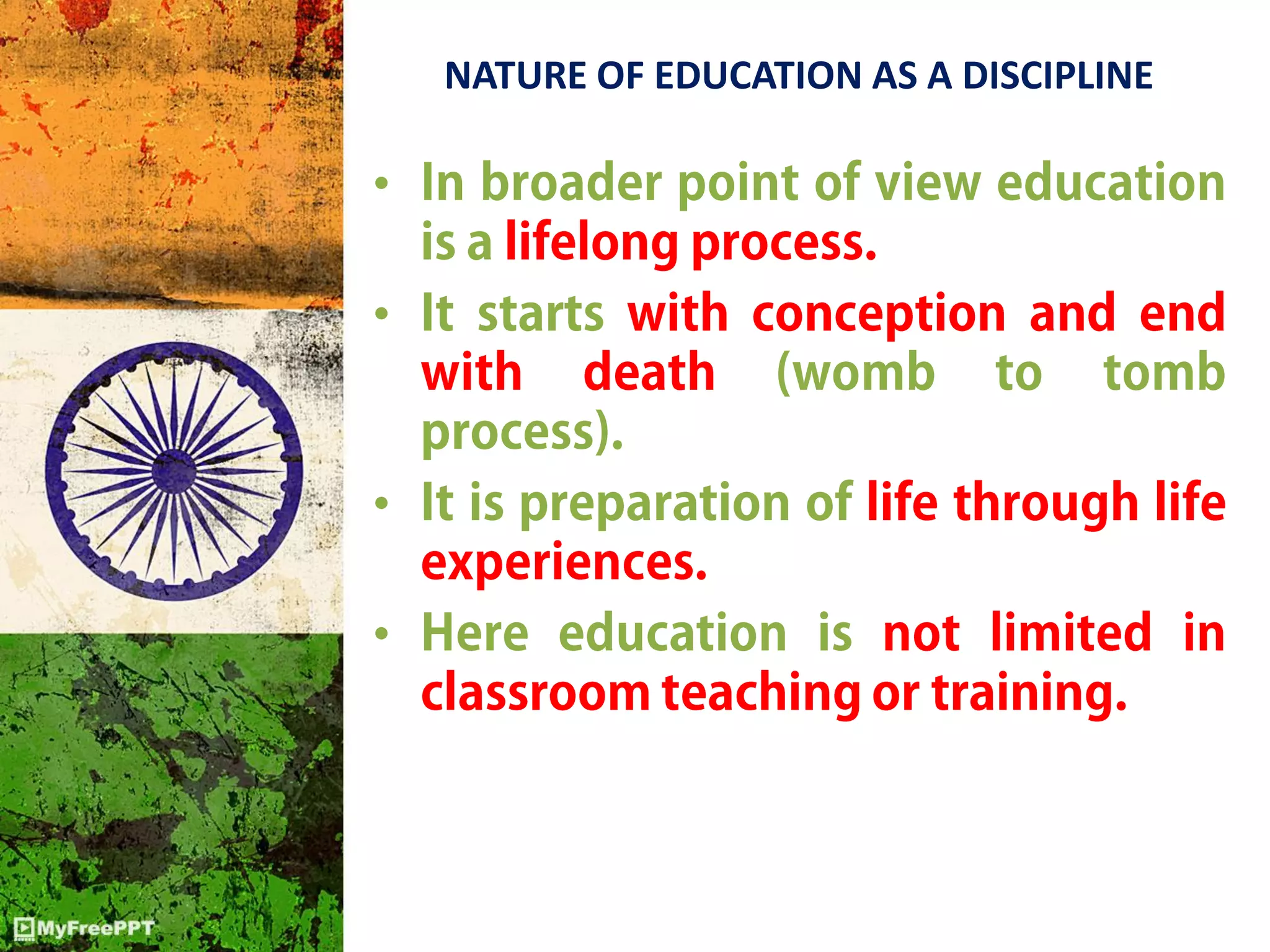 Nature of education as a discipline, types and levels of education | PDF