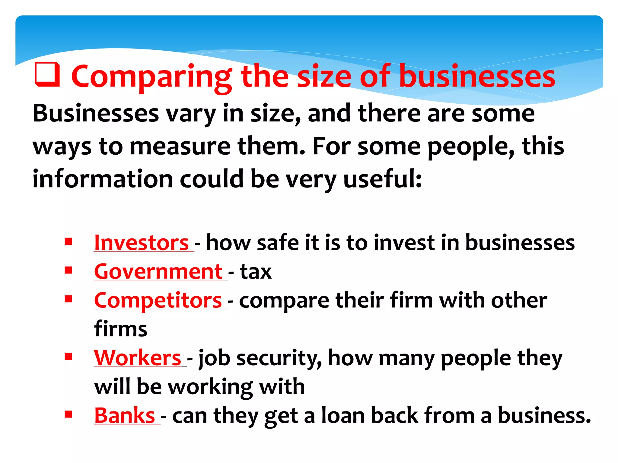 IGCSE Business Studeies Unit 1 understanding business activity ppt | PPTX