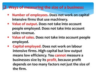 IGCSE Business Studeies Unit 1 understanding business activity ppt | PPTX