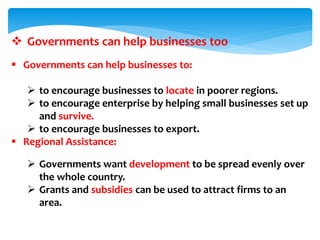 IGCSE Business Studeies Unit 1 understanding business activity ppt | PPTX
