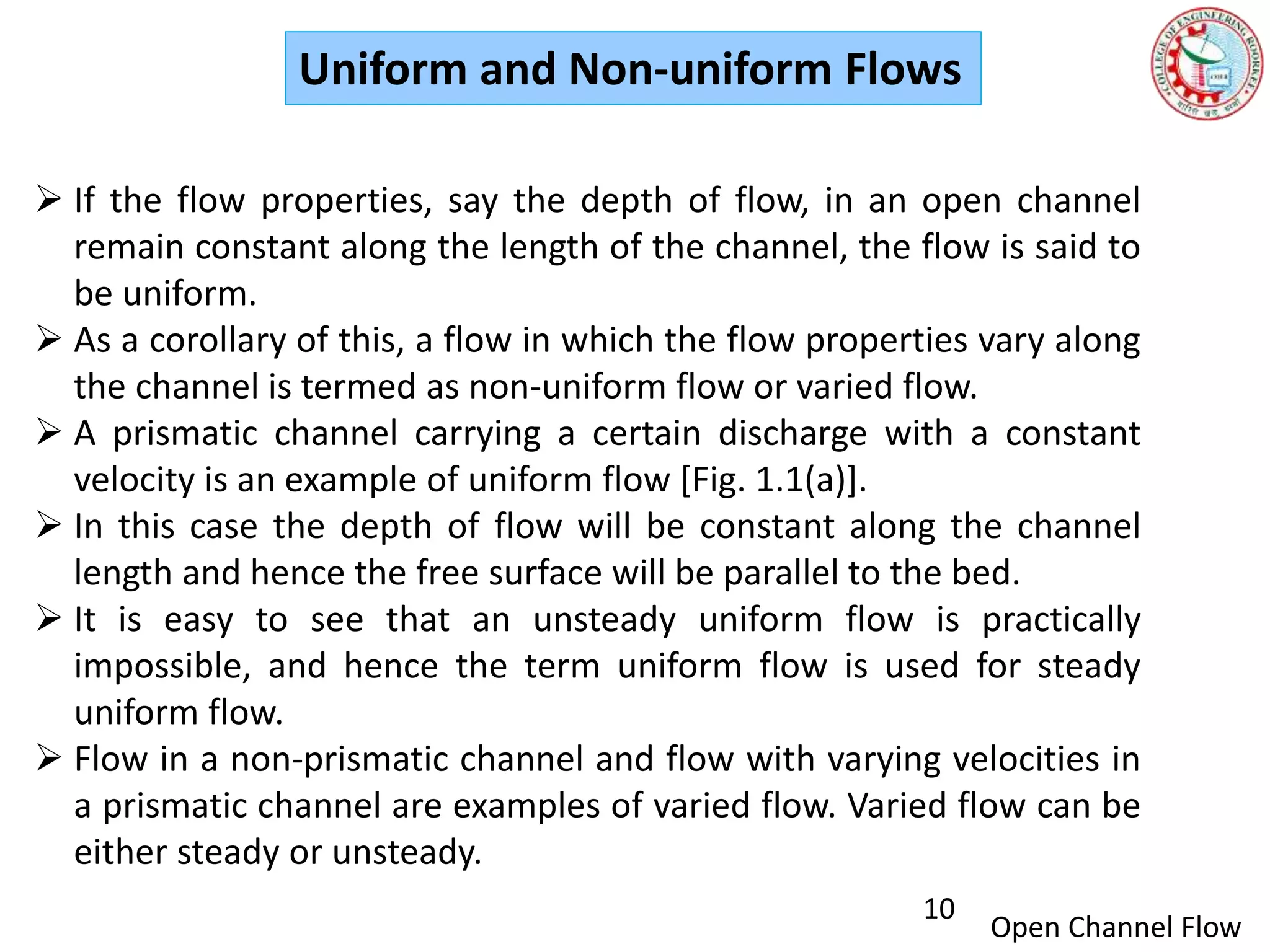 UNIT 1 UNIFORM FLOW.pptx