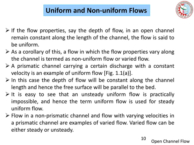 UNIT 1 UNIFORM FLOW.pptx | Geography | Science