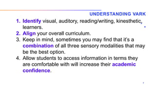 VARK LEARNING STYLES.pptx