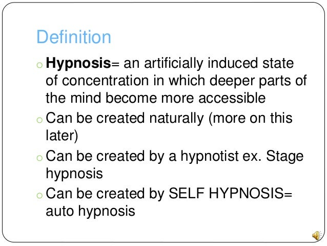 Hypnotizing Meaning