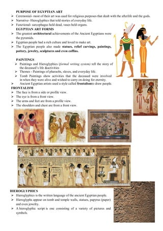 EGYPTIAN ART & ARCHITECTURE | PDF | Body Art | Style & Fashion