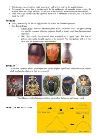 EGYPTIAN ART & ARCHITECTURE | PDF