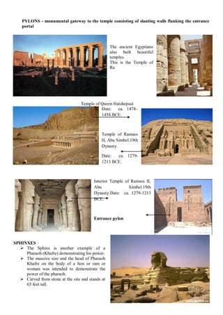 EGYPTIAN ART & ARCHITECTURE | PDF