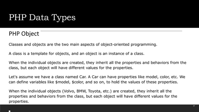 Introduction To Web Programming Using Php Ppt
