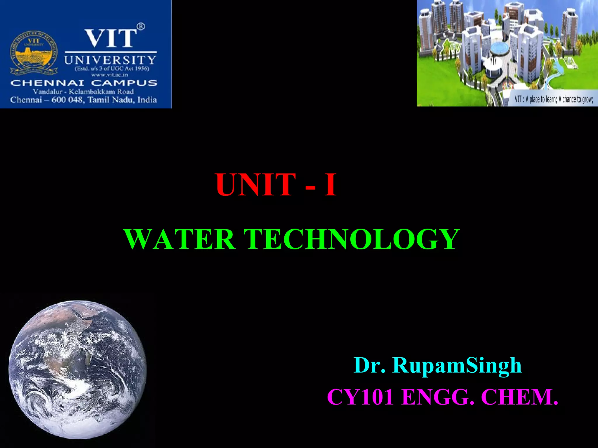 Unit 1 water_technology | PPT