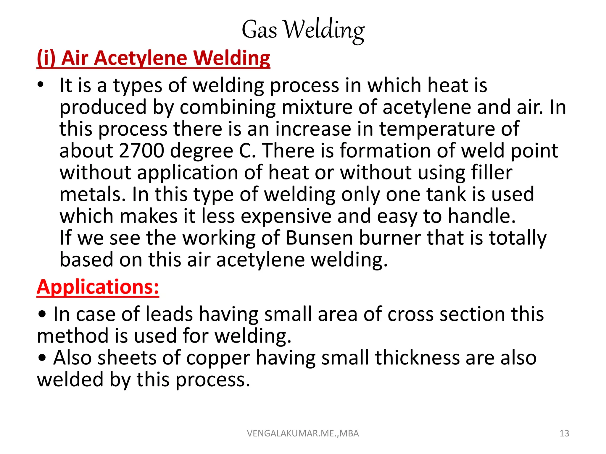 Unit 1 GAS AND ARC WELDING PROCESSES-Fundamental | PPSX
