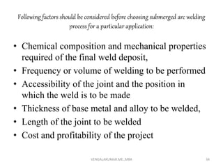 Unit 1 GAS AND ARC WELDING PROCESSES-Fundamental | PPSX