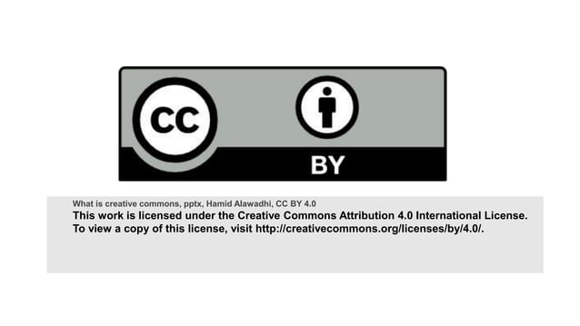 Unit 1 what is creative commons | PPTX | Desktop Publishing | Computer Software and Applications