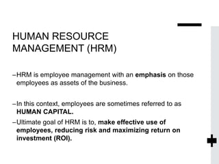 What is Human Resource Management (HRM) | PPTX