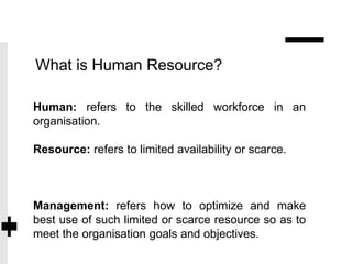 What is Human Resource Management (HRM) | PPT