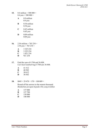 Unit 1 whole nomber | PDF