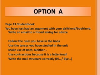 Unit 1 writing | PPT
