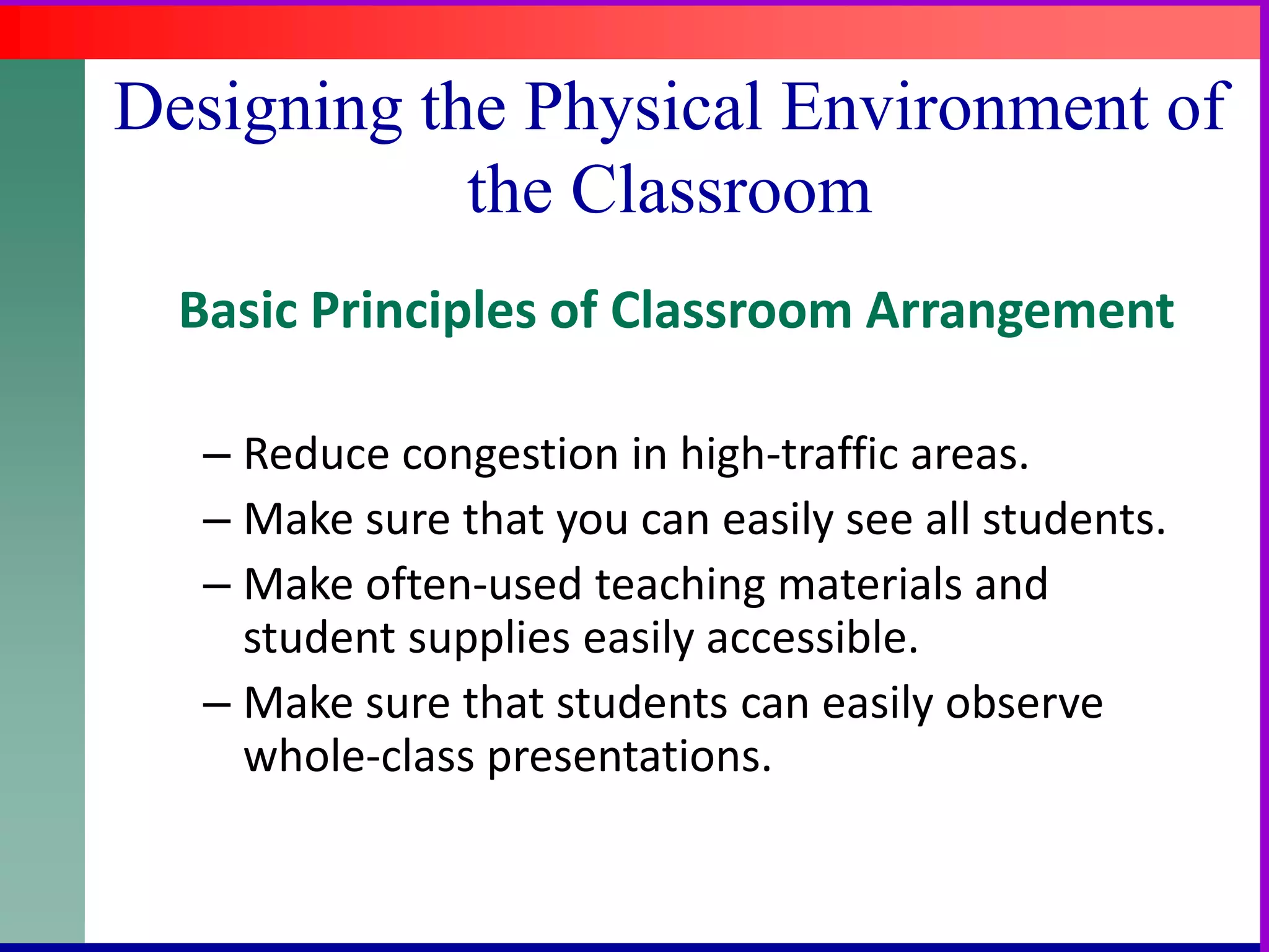Classroom Management | PPTX | Daycare and Pre-School | Parenting